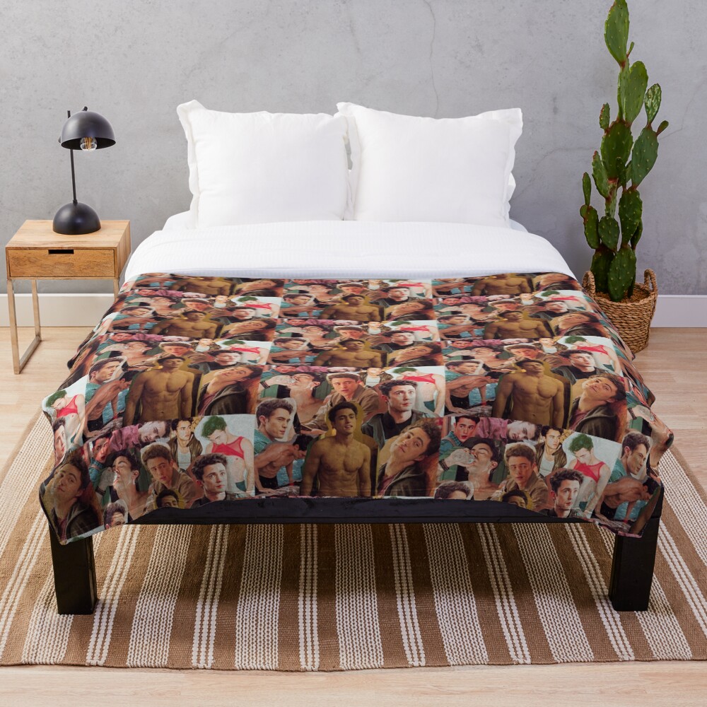 "Paxton Hall Yoshida/ Darren Barnet Collage" Throw Blanket for Sale by ...