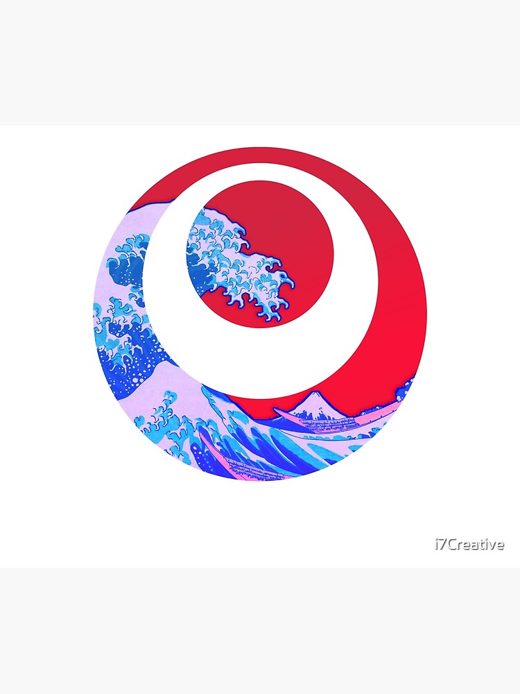 "Okinawa Flag / Wave off Kanagawa" Poster for Sale by i7Creative ...