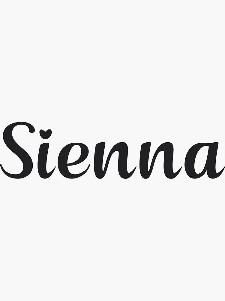 "Sienna" Sticker for Sale by 99Posters | Redbubble