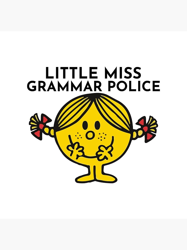 "Little Miss Grammar Police" Poster for Sale by BoldNFresh | Redbubble