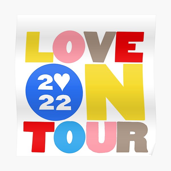 Póster «Logotipo de Love on Tour 2022» de venya17 | Redbubble