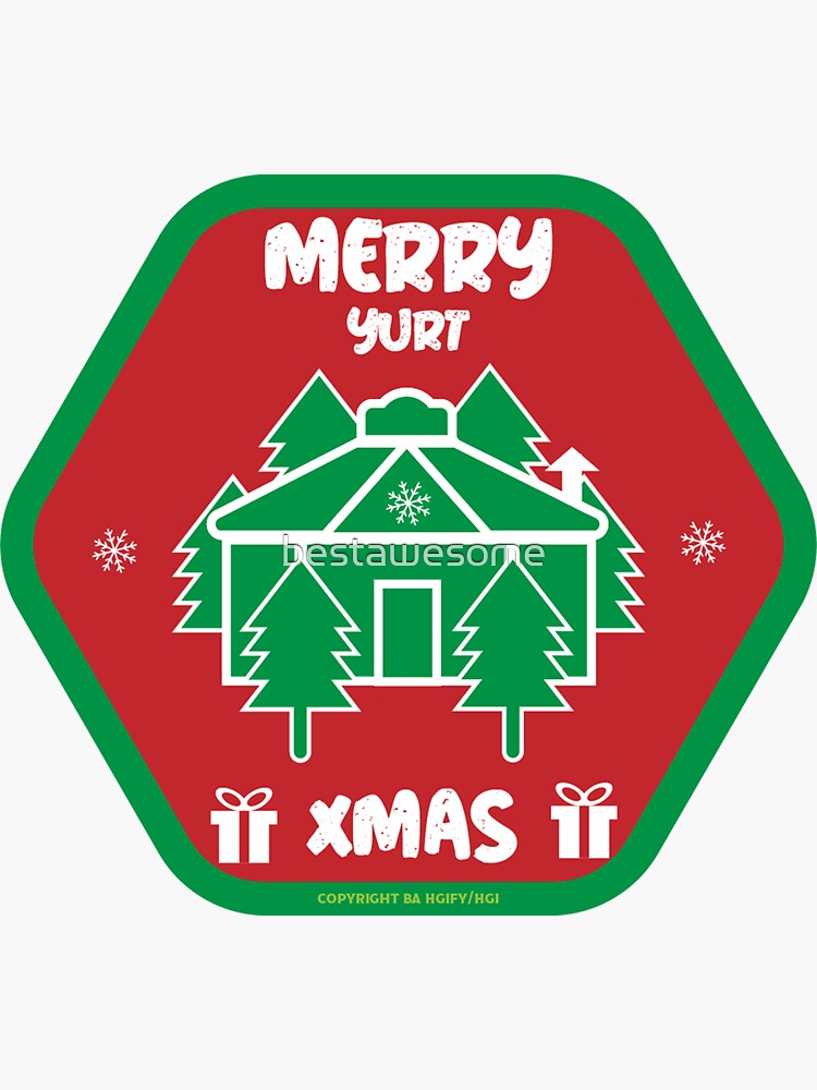"Happy Yurt Christmas Life shirts - Living In A Yurt Xmas Gifts - Yurt ...