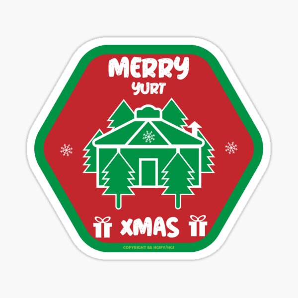 "Happy Yurt Christmas Life shirts - Living In A Yurt Xmas Gifts - Yurt ...