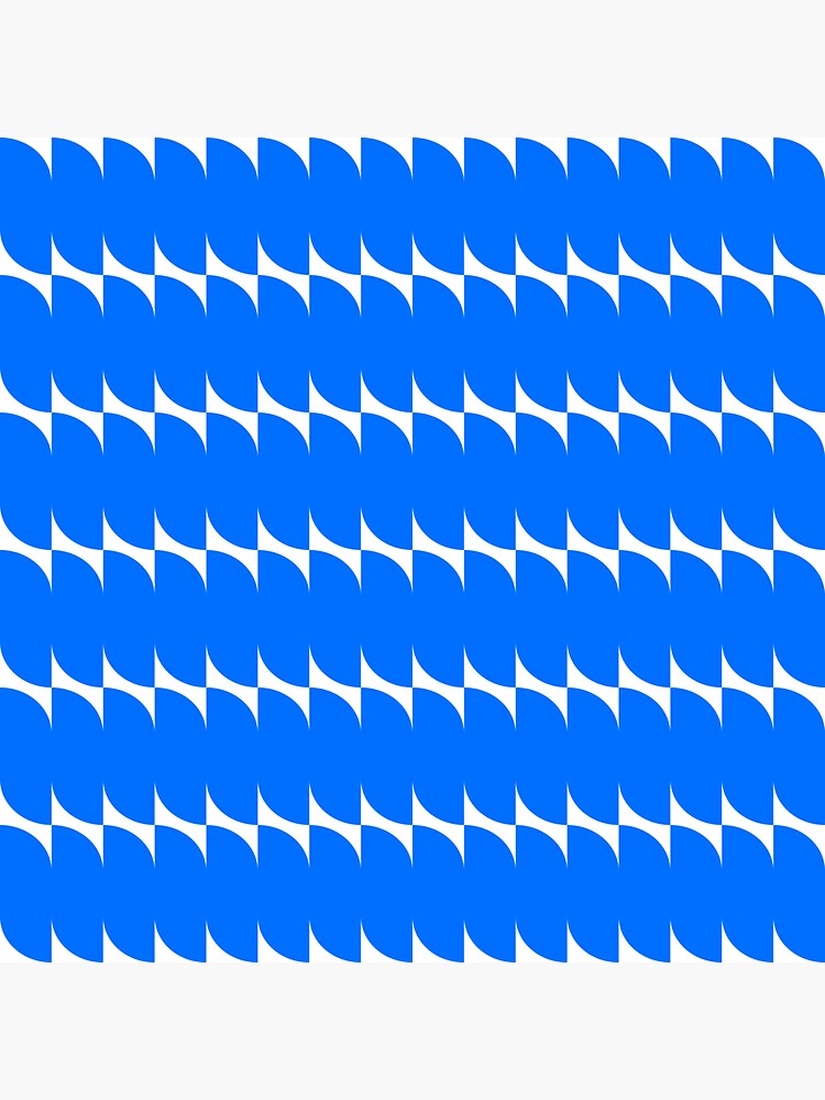 "Neon Dark Blue Mod Wave | Beautiful Interior Design" Sticker for Sale ...