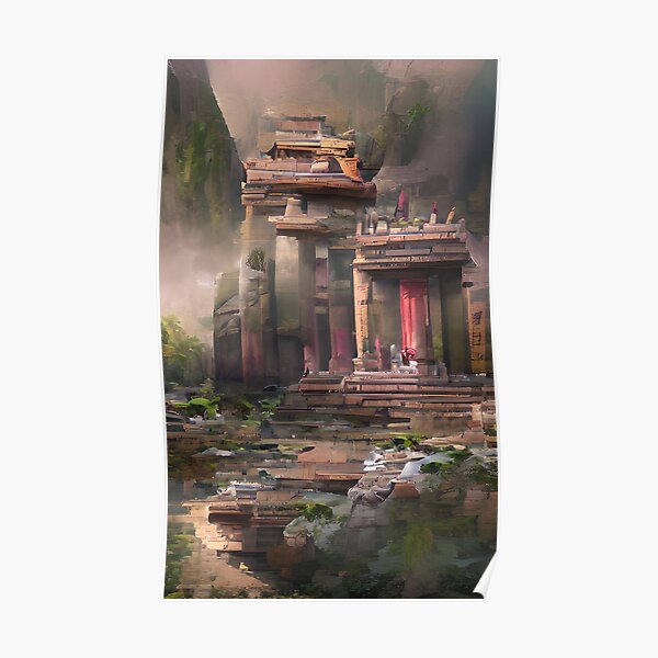 "Temple" Poster for Sale by InnerLayersArt | Redbubble