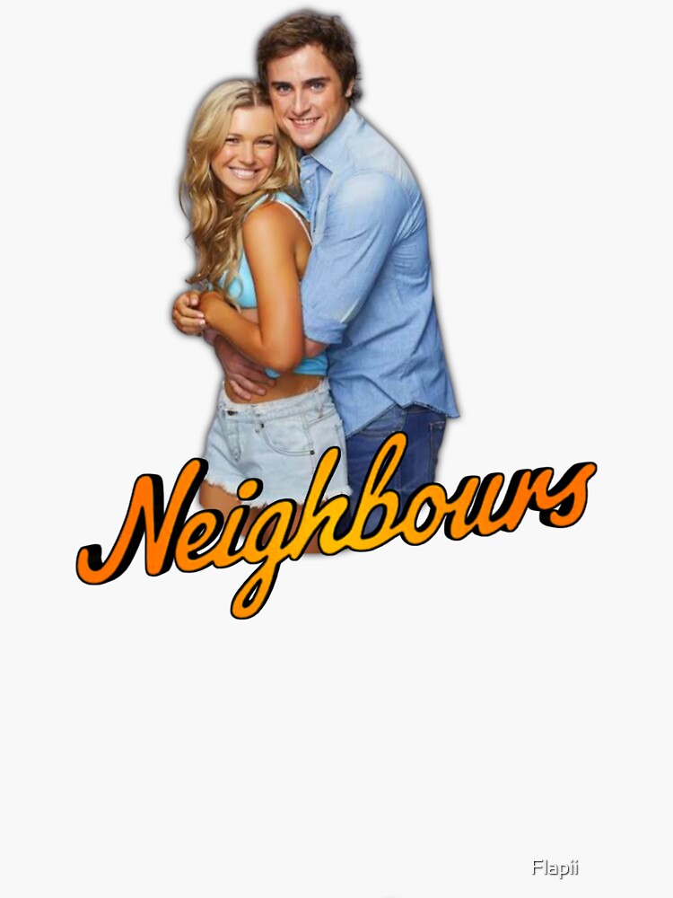 "Neighbours couple" Sticker for Sale by Flapii | Redbubble