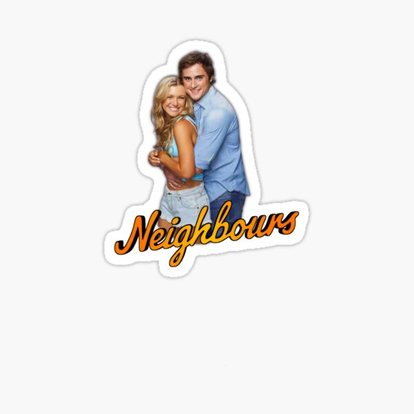 "Neighbours couple" Sticker for Sale by Flapii | Redbubble