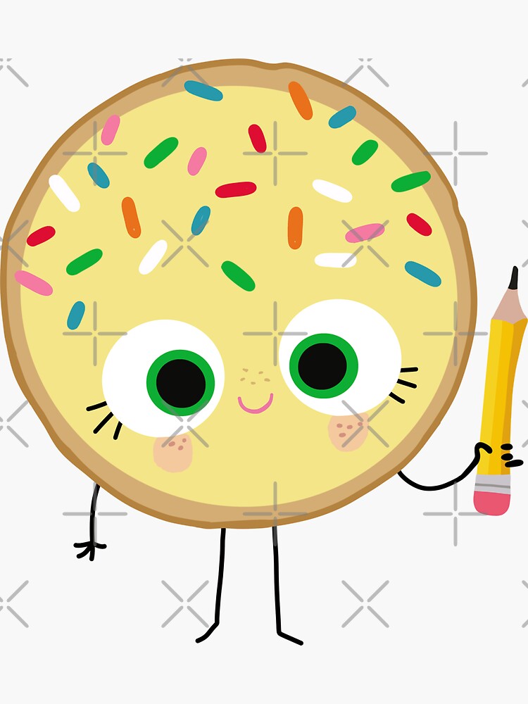 "Smart Cookie Art" Sticker for Sale by Ethereal-Enigma | Redbubble