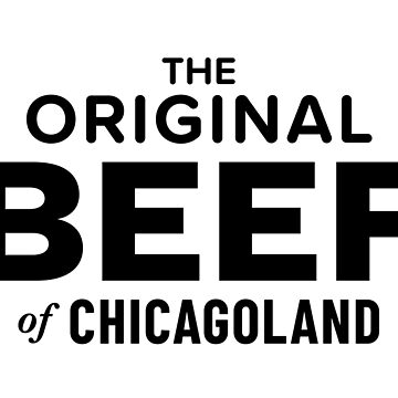 "The Original Beef of Chicagoland" Sticker for Sale by kperezdesign | Redbubble