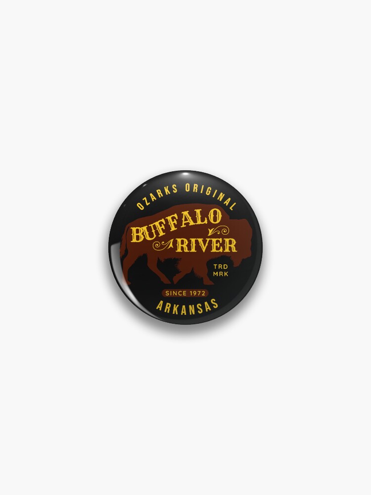 "Ozarks Original Buffalo River " Pin for Sale by trampimages | Redbubble