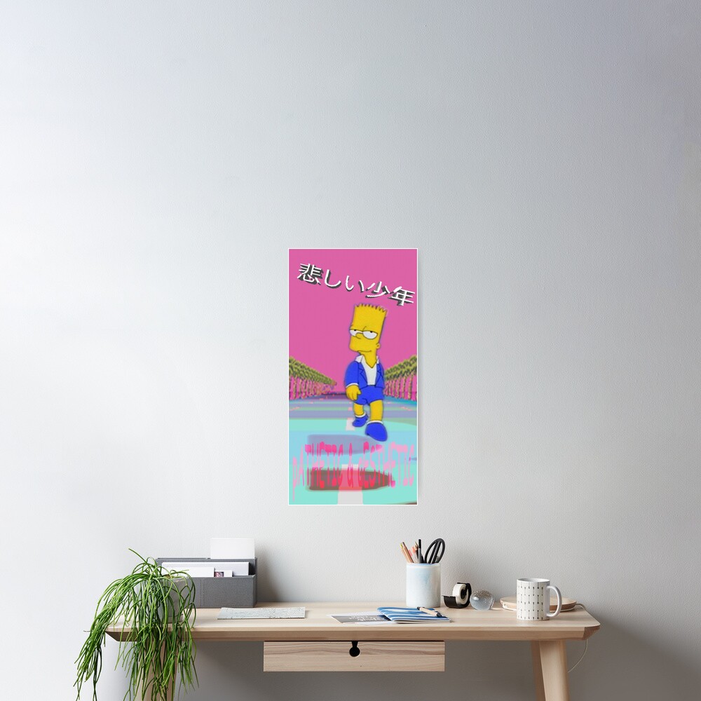 "Simpsonwave" Poster by samr97 | Redbubble