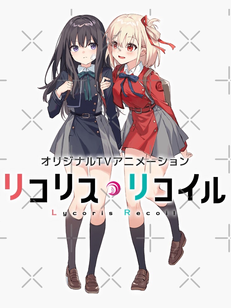 Pegatina «Lycoris Recoil a Lycoris Recoil a Lycoris Recoil» de Seaayae | Redbubble