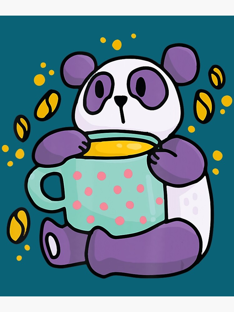 Póster «Barista Panda Con Café Y Granos De Café» de KheooGiie | Redbubble