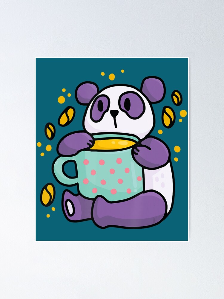Póster «Barista Panda Con Café Y Granos De Café» de KheooGiie | Redbubble