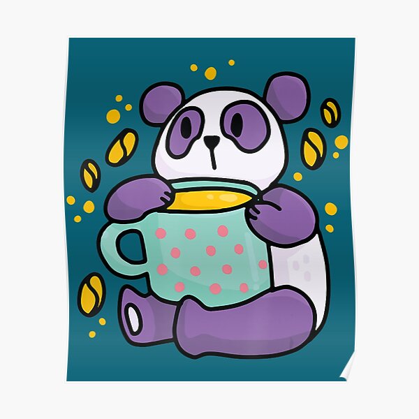 Póster «Barista Panda Con Café Y Granos De Café» de KheooGiie | Redbubble