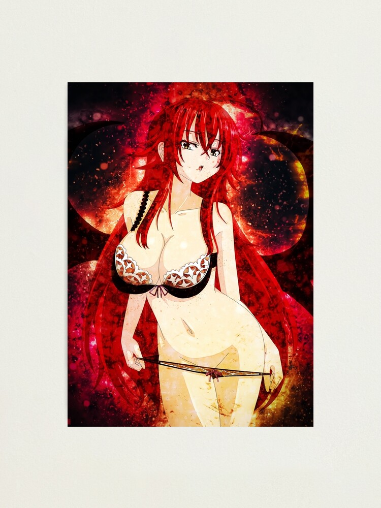 Rias Gremory High School Dxd Anime Photographic Print For Sale By