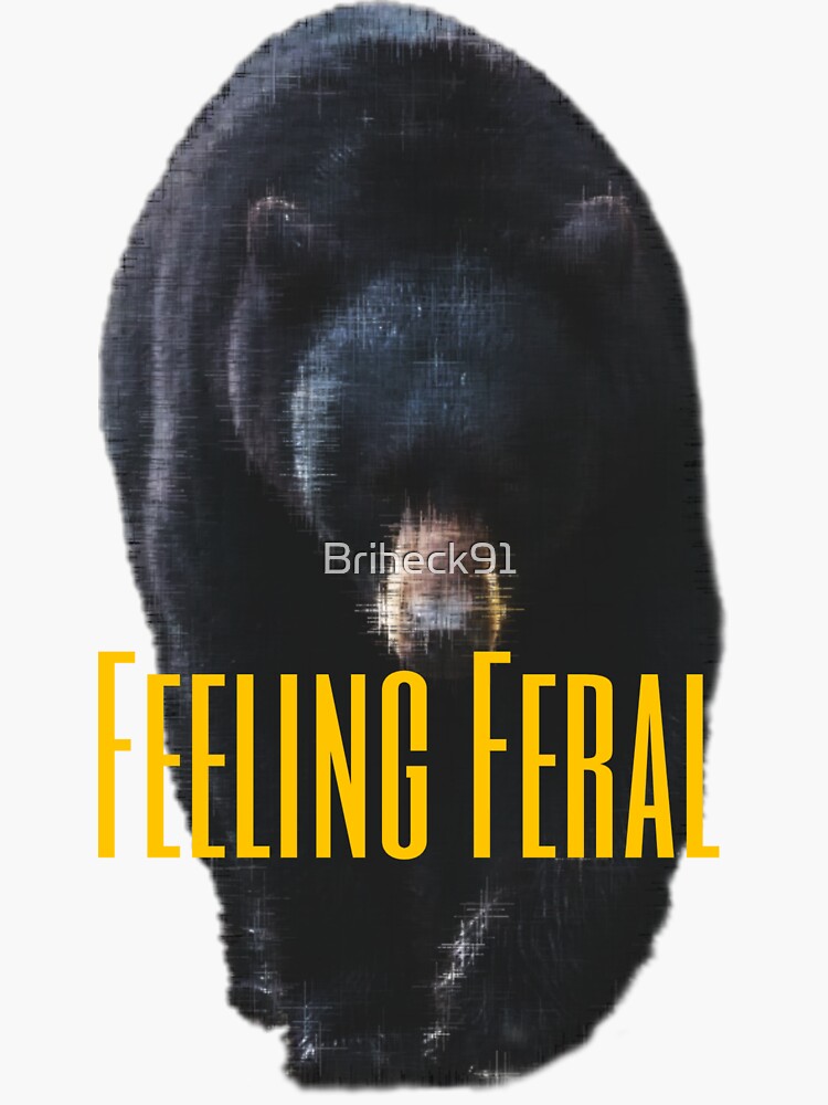 "Feral " Sticker for Sale by Briheck91 | Redbubble