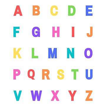"Simple and colorful alphabet" Poster for Sale by CherieTree | Redbubble