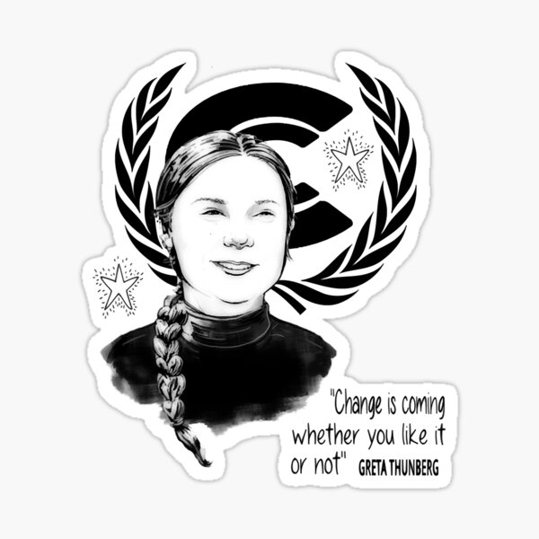"Anniversary Gift Greta Thunberg Gifts For Music Fan" Sticker for Sale ...
