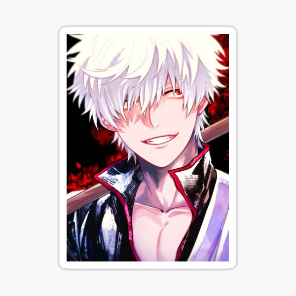 "Gintoki Sakata Gintama Artwork For Otaku" Sticker for Sale by ...