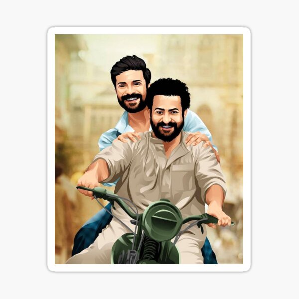 "RRR movie stills" Sticker for Sale by midnblog | Redbubble