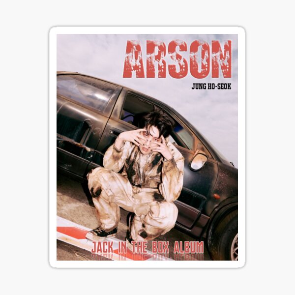 "JHope Arson - Jack In The Box" Sticker for Sale by StephenStott99 ...