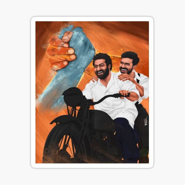 "RRR movie stills" Sticker for Sale by midnblog | Redbubble