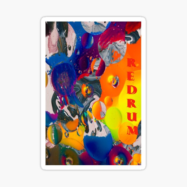 "Redrum" Sticker for Sale by AndiKatsina | Redbubble