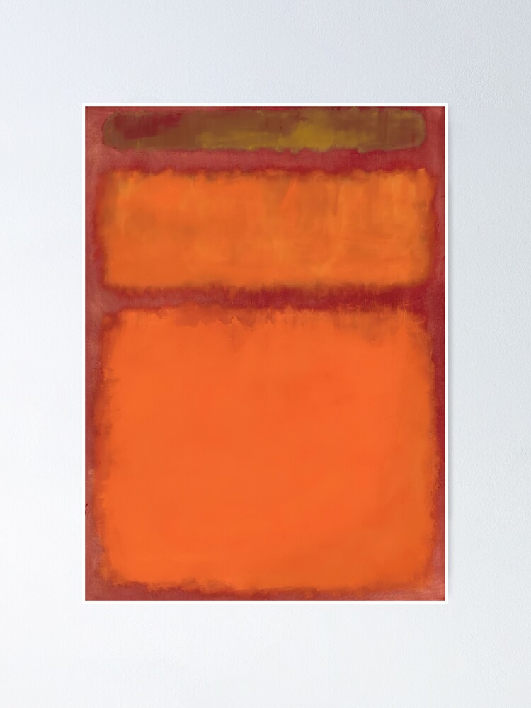 "Mark Rothko Orange Red Yellow 1961 Vintage" Poster for Sale by ...
