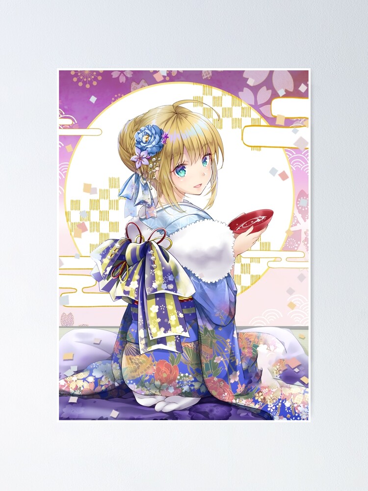 "Saber Fate Stay Night Painting Anime" Poster for Sale by KarinaTaisha ...