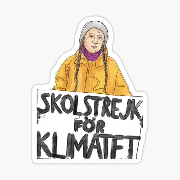 "Discover The Truth About Greta Thunberg Gift For Movie Fans" Sticker ...