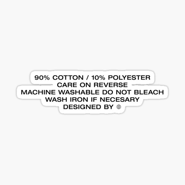 "90% COTTON" Sticker for Sale by noestamosparaud | Redbubble