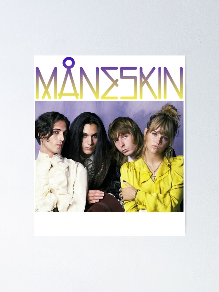 "Retro Vintage Italian Maneskin Rock Band Gifts For Everyone" Poster ...