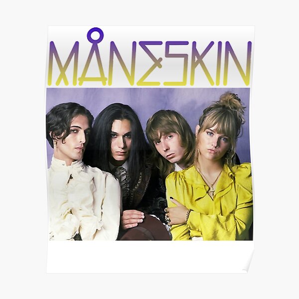 "Retro Vintage Italian Maneskin Rock Band Gifts For Everyone" Poster ...