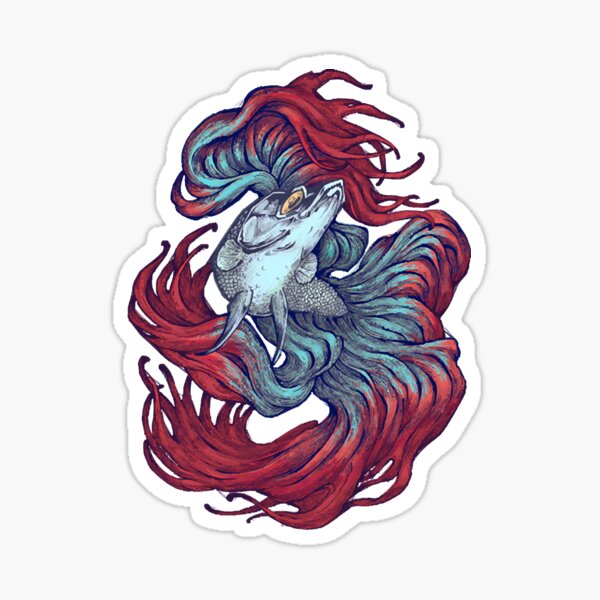 "Betta New Wave " Sticker for Sale by KurtKrueg88967 | Redbubble