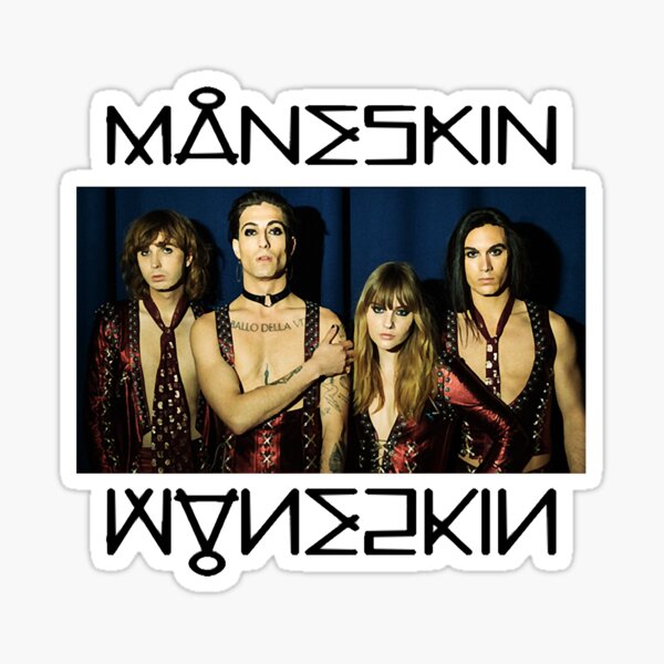 "Women Men Glam Maneskin Rock Gifts For Music Fans" Sticker for Sale by ...