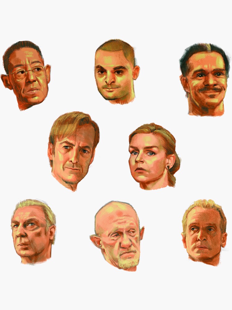 "better call saul characters" Sticker for Sale by MauricioSipes | Redbubble