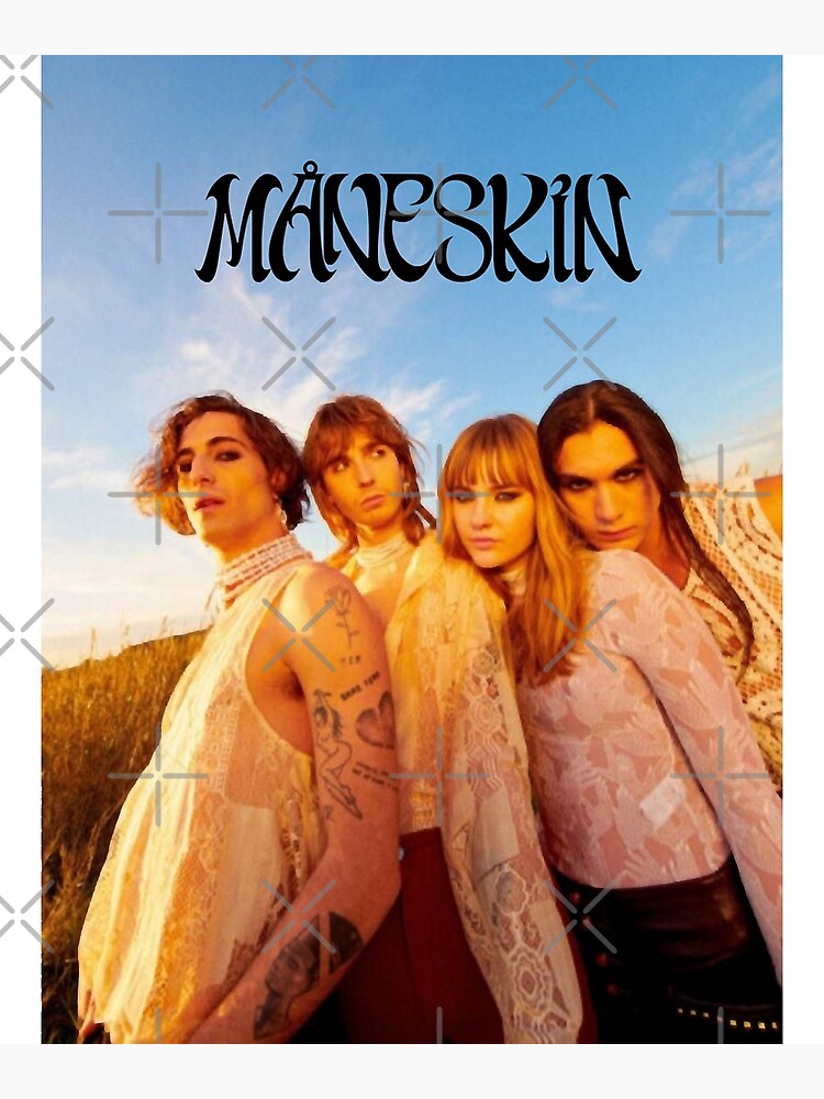 "Beautiful Model Rock Maneskin Band From Rome Gifts Music Fan" Poster ...