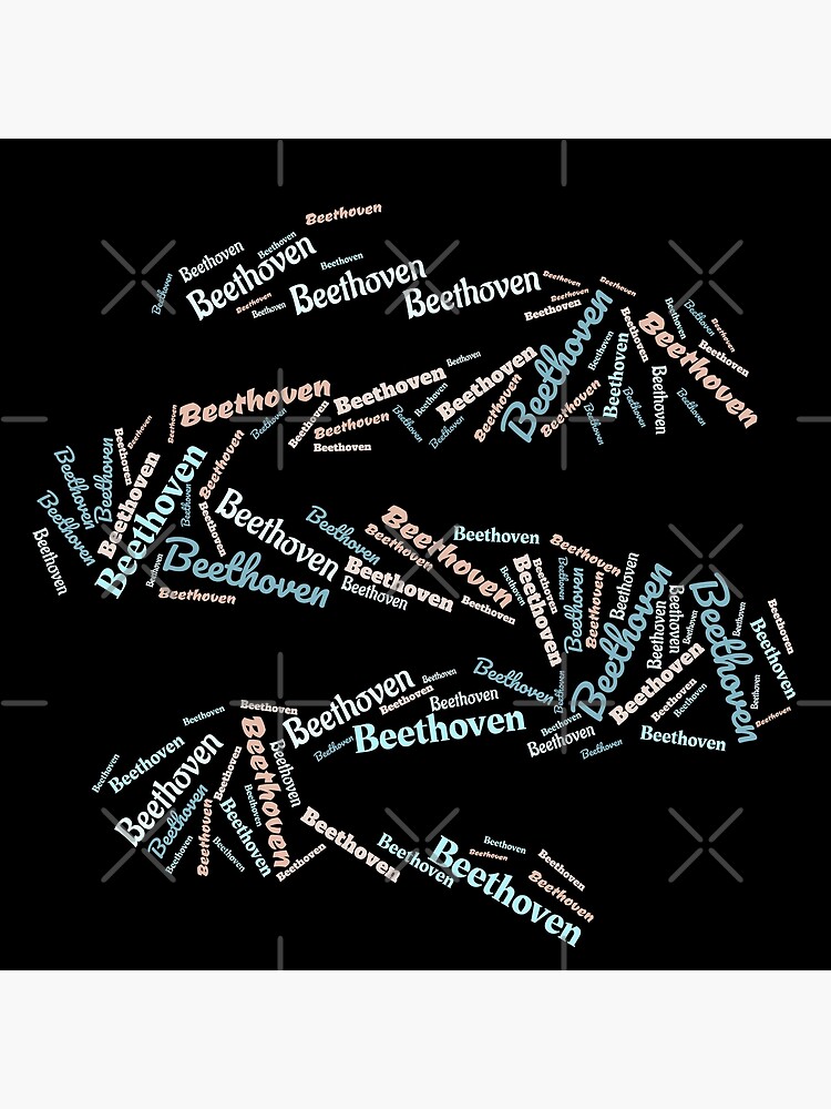 "Beethoven word cloud" Poster for Sale by Musicianst0re | Redbubble