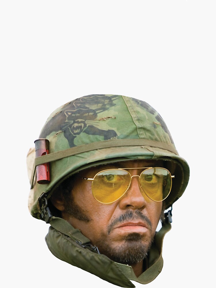 "Kirk Lazarus - Head (Tropic Thunder) Sticker" Sticker for Sale by ...