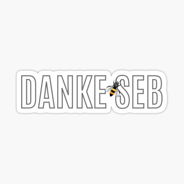 "Formula 1 Danke Seb Bee Design" Sticker for Sale by batupink2 | Redbubble
