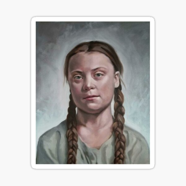 "Men Women Greta Thunberg Gift For Everyone" Sticker for Sale by ...
