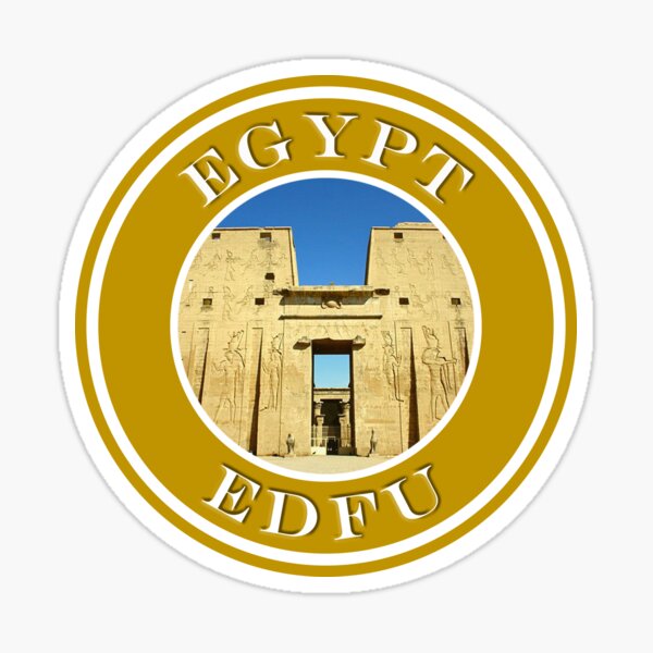 Pegatina «Egipto Edfu Templo de Horus - Colección de sellos de ...