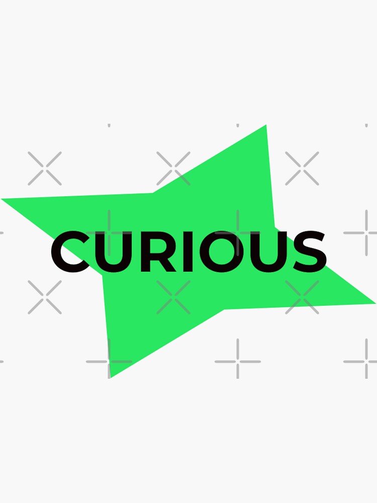 "Curious" Sticker for Sale by byrne-ma | Redbubble