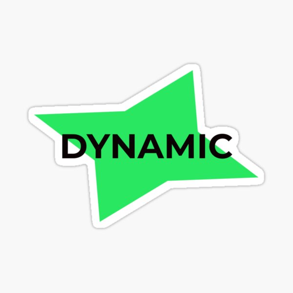 "Dynamic" Sticker for Sale by byrne-ma | Redbubble