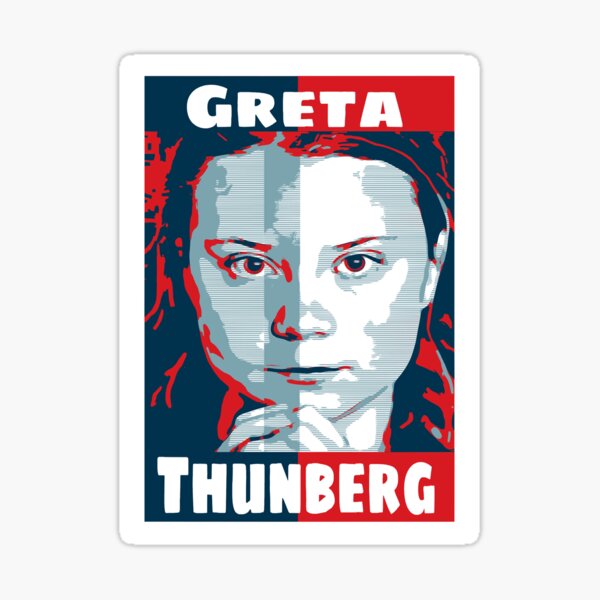 "Most Important In The World Greta Thunberg Cool Gifts" Sticker for ...