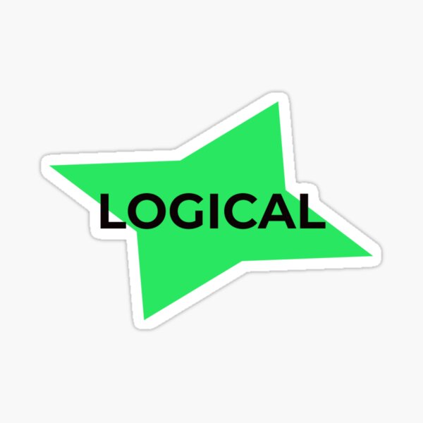 "Logical" Sticker for Sale by byrne-ma | Redbubble