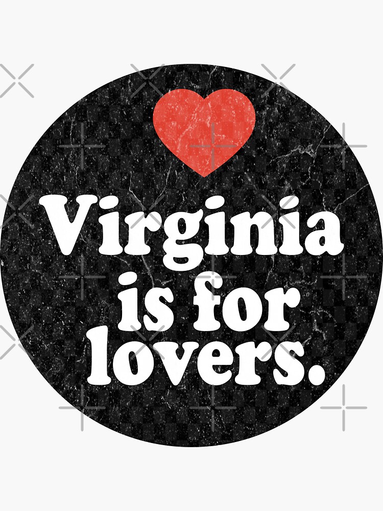 "Vintage Virginia Is For Lovers." Sticker for Sale by TonySpencer ...