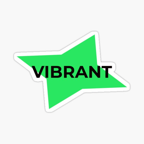 "Vibrant" Sticker for Sale by byrne-ma | Redbubble