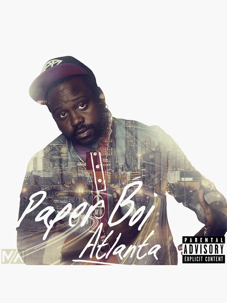 "Atlanta - Paper Boi Album Cove" Sticker for Sale by adele9ure | Redbubble